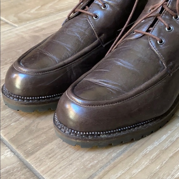 Shoes | Brown Leather Combat Boots Made In Italy | Poshmark